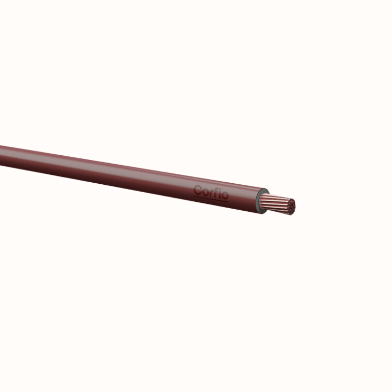 Rolo com 100m de Cabo de Cobre 750V 1,5mm² Marrom - Corfio