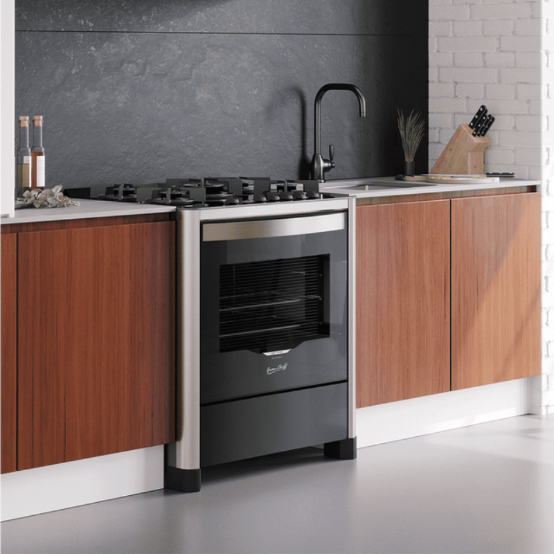 Fogão 5 Bocas Fischer Gran Cheff a Gás com Mesa de Vidro - Alta ...